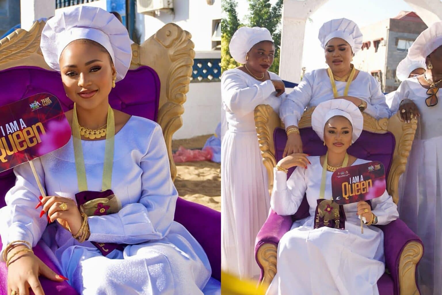 REGINA DANIELS, MOTHER DONATE N2.5 MILLION TO CELESTIAL CHURCH OF CHRIST, ABUJA - Hotjist